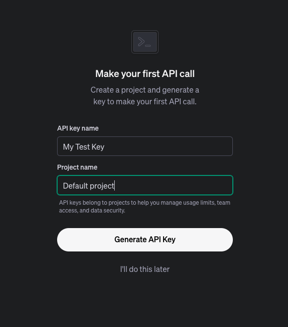 OpenAI API Key