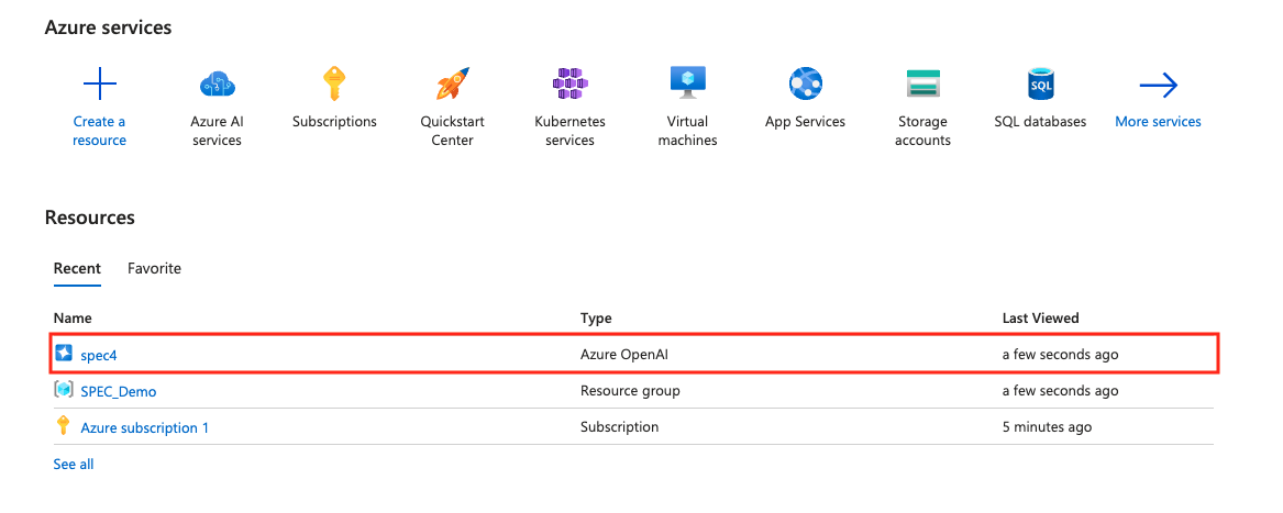 Azure OpenAI API Key