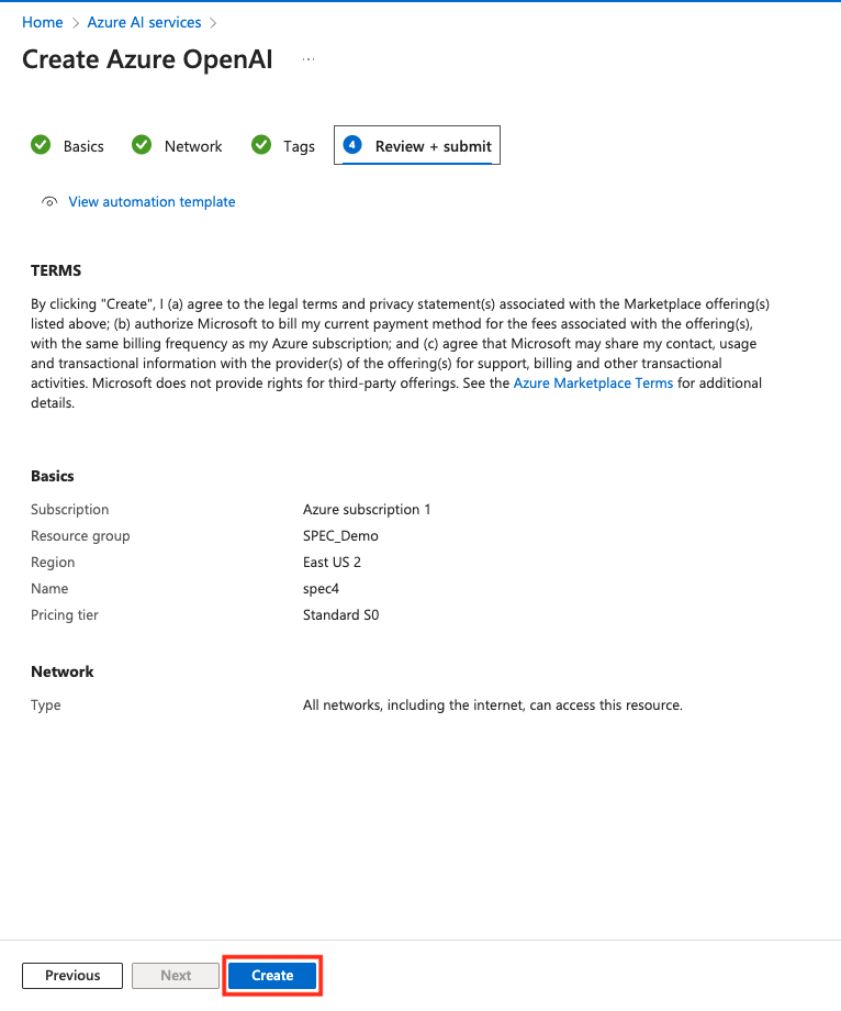 Azure OpenAI API Key