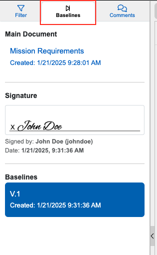 Documents View Toolbar Features