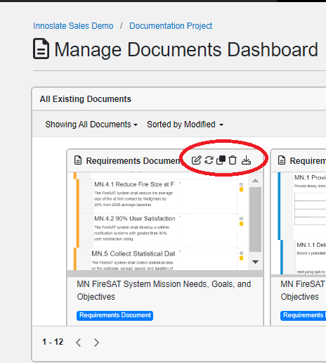 Documents Dashboard Overview