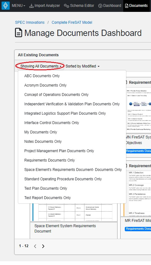 Documents Dashboard Overview