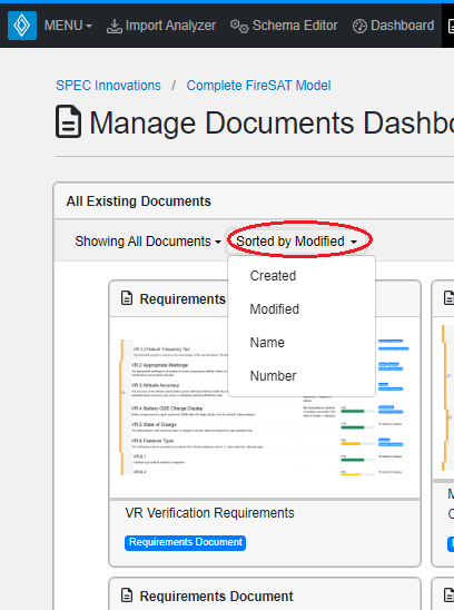 Documents Dashboard Overview
