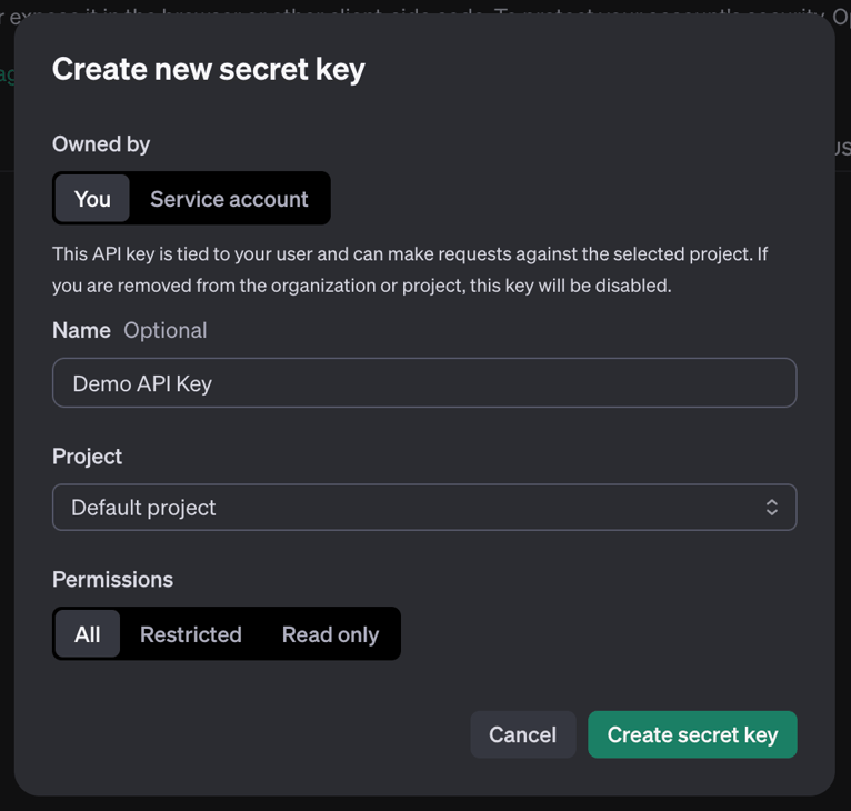OpenAI API Key