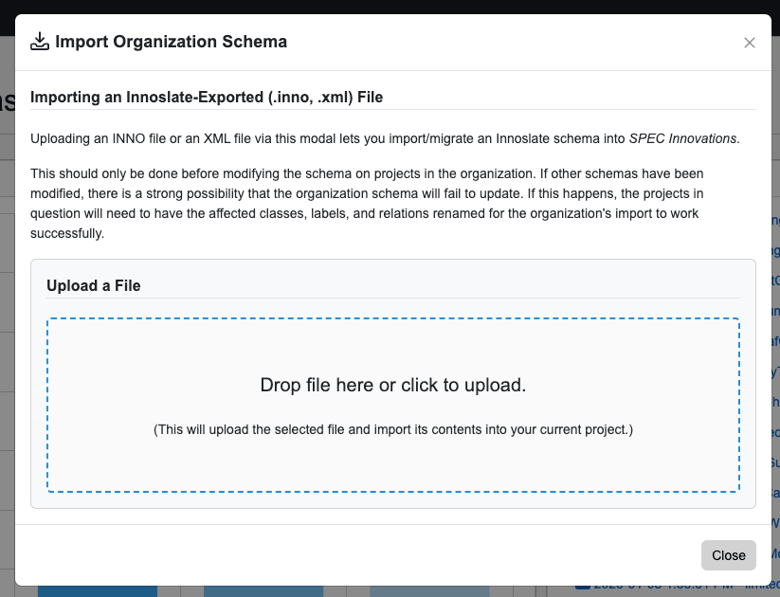 Organization Schema Import