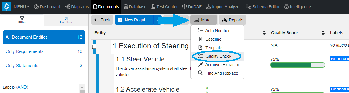 Requirements Management and Analysis
