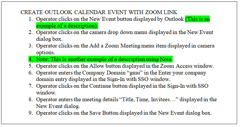 Standard Operating Procedure (SOP) File