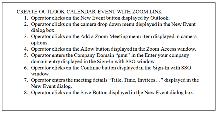 Standard Operating Procedure (SOP) File