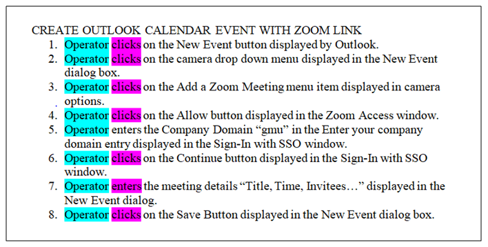 Standard Operating Procedure (SOP) File