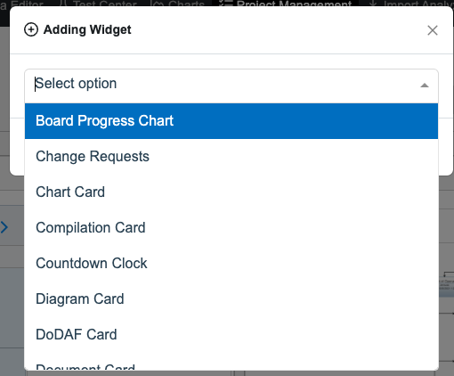 Board Progress Widget