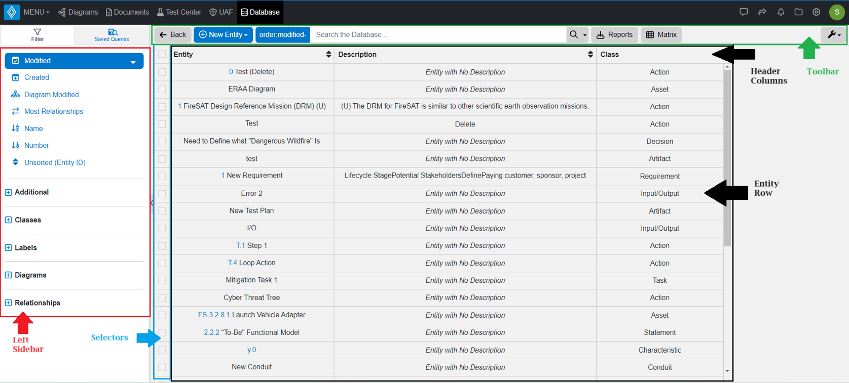 Database View Overview