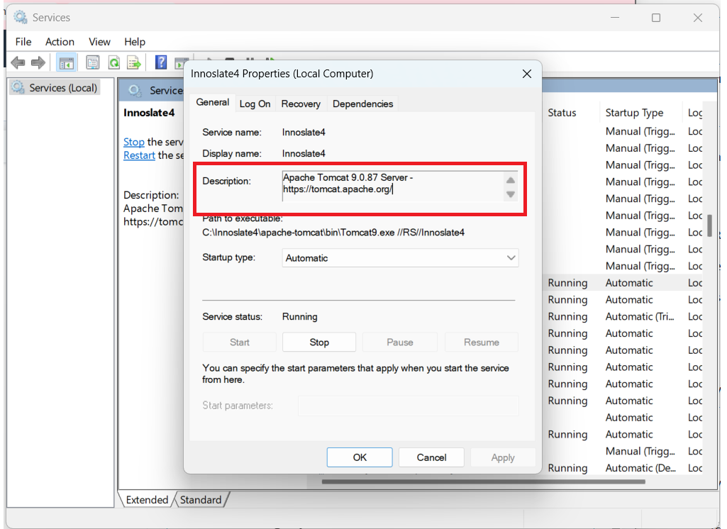Update Apache Tomcat