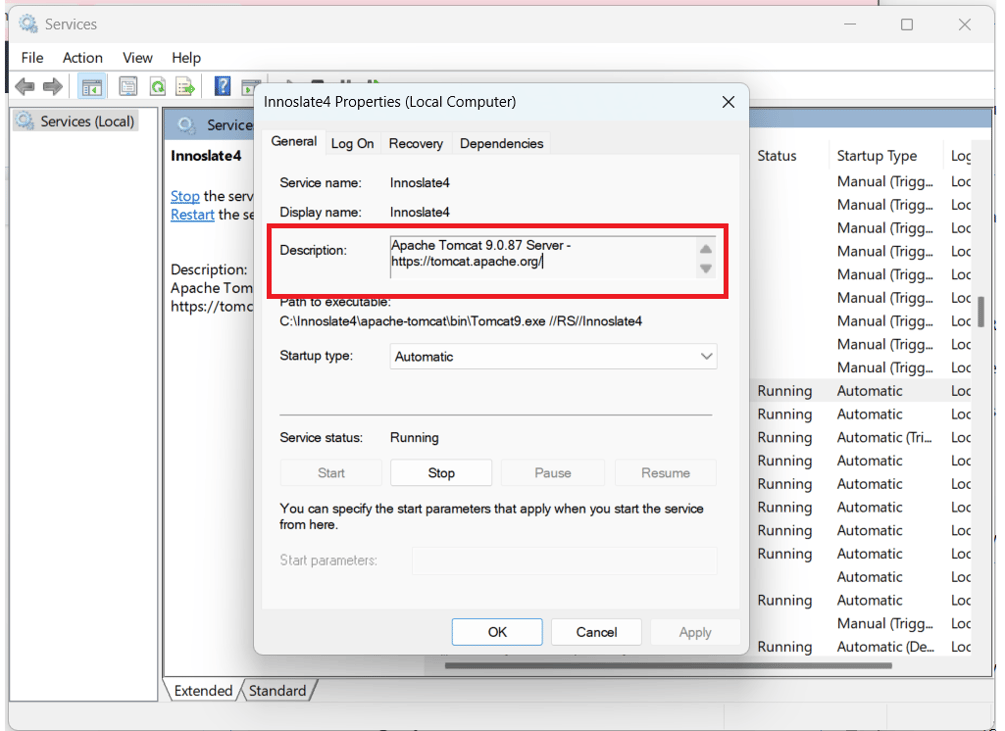 Update Apache Tomcat