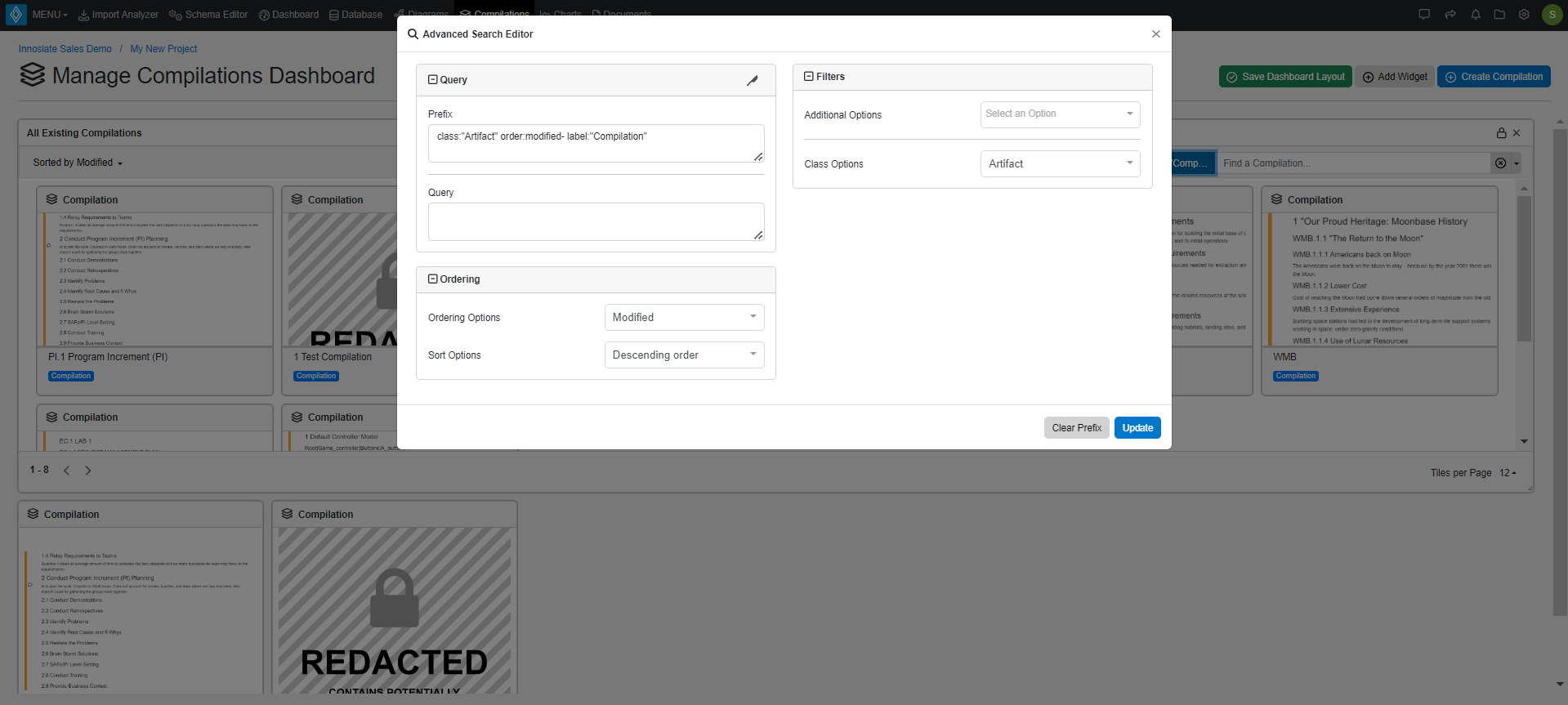 Compilations Dashboard Overview